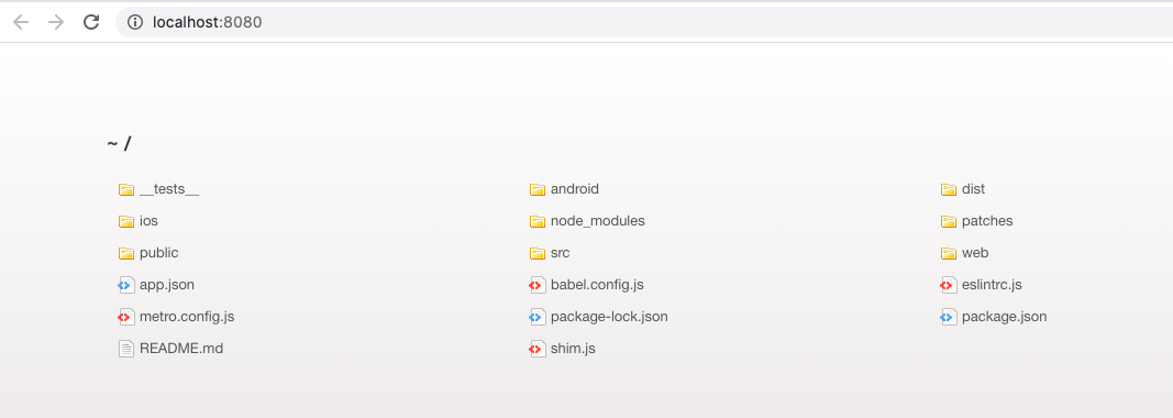 Webpack serve rendering directory list instead of app · Issue #1809 · necolas/react-native-web ...