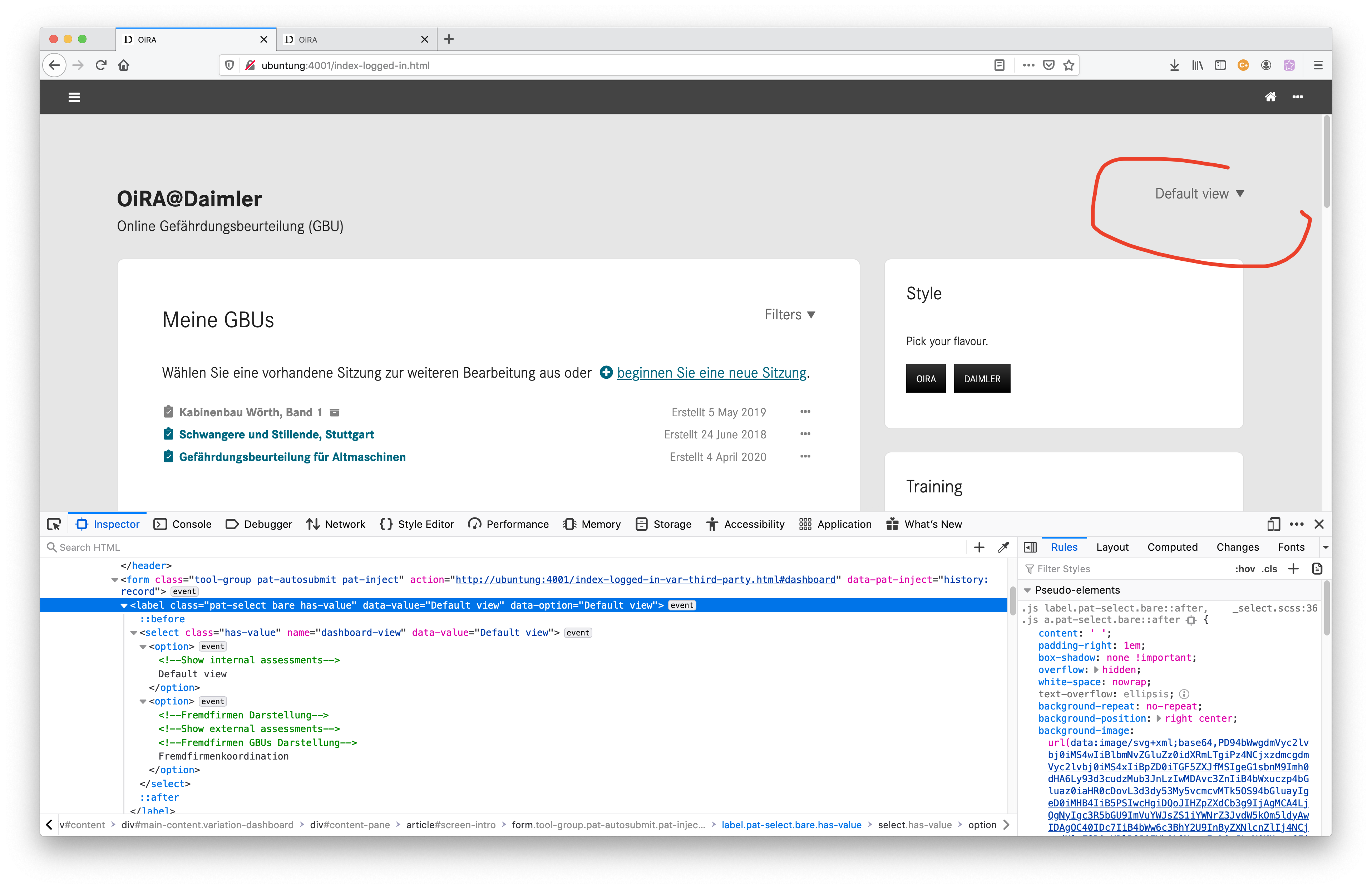 ES6: display issue with pat-select · Issue #746 · Patternslib/Patterns · GitHub