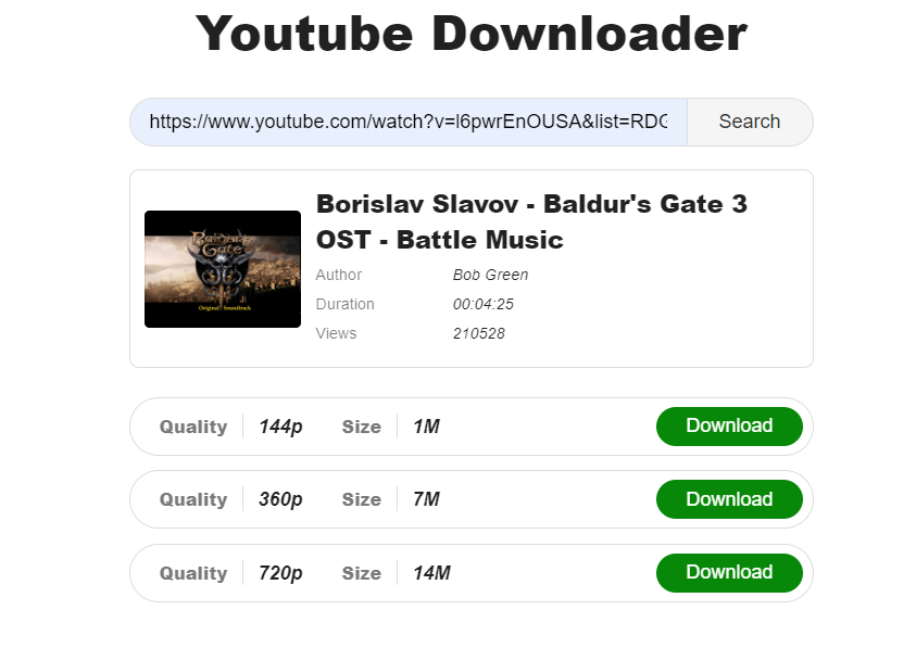 GitHub - emirshn/Youtube-Downloader: A very simple Youtube downloader ...