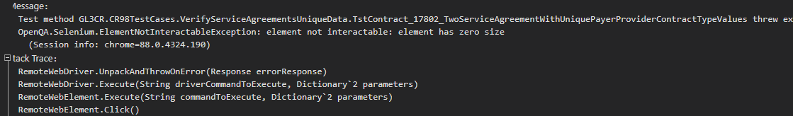 On OpenSubArea Element not interactable or element has zero size error is showing · Issue #1104 ...
