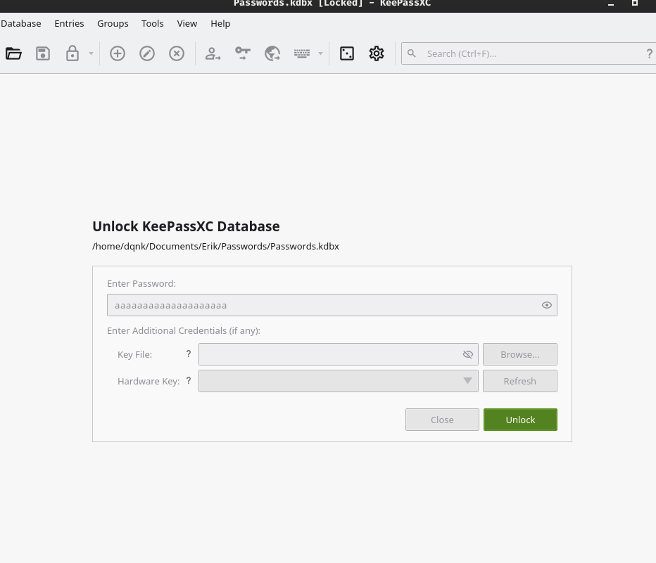 Password not hidden when unlocking database · Issue #7765 · keepassxreboot/keepassxc · GitHub