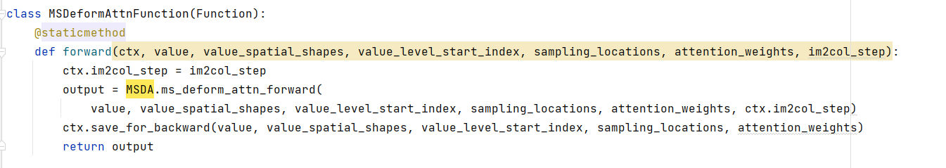 AttributeError: type object 'MultiScaleDeformableAttention' has no attribute 'ms_deform_attn ...