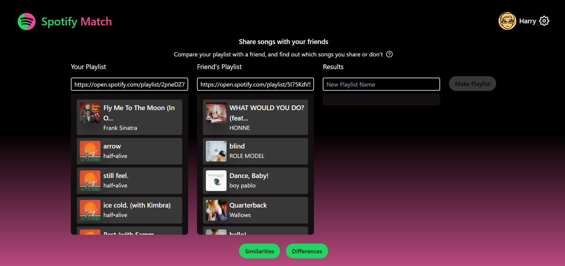 GitHub - a22yuen/spotify-match