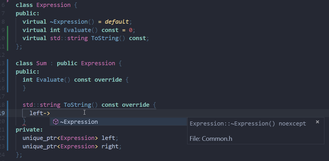 No method hints provided when using smart pointers · Issue #3930 ...