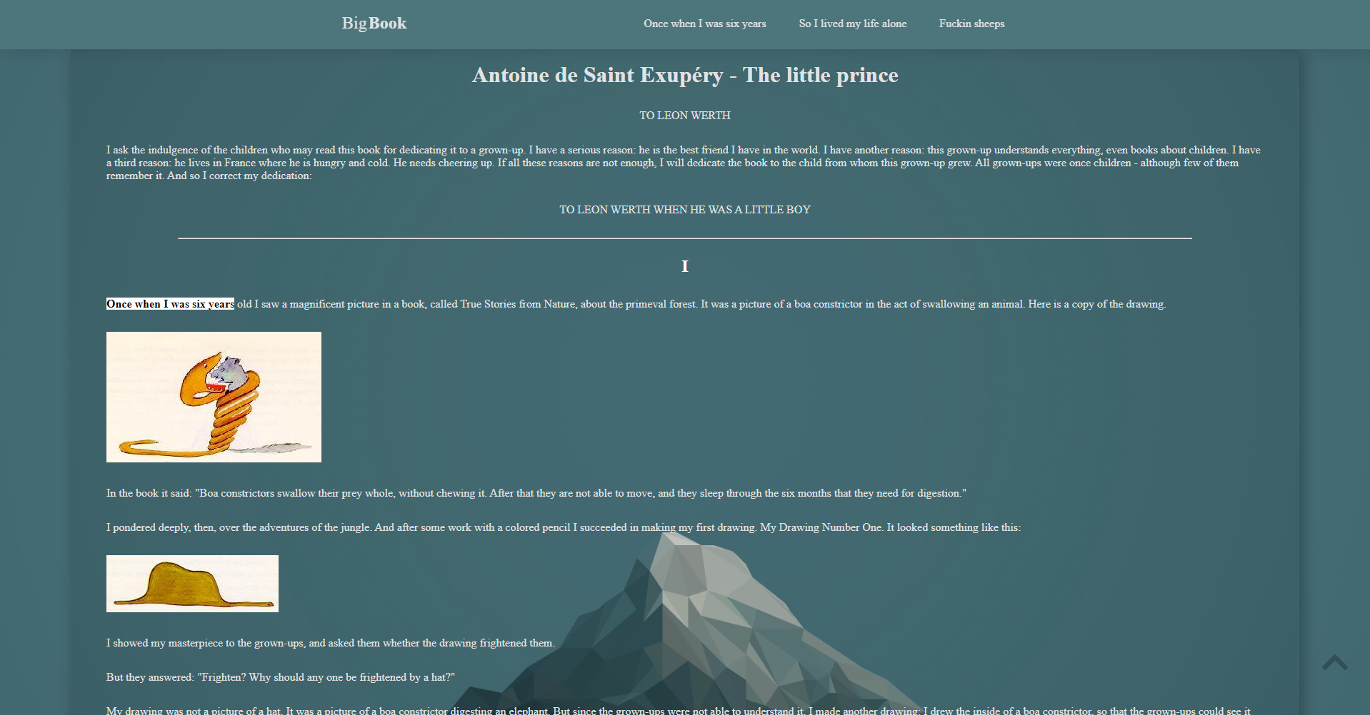 GitHub - mudaston/The-little-prince: Layout practice (without adaptation).