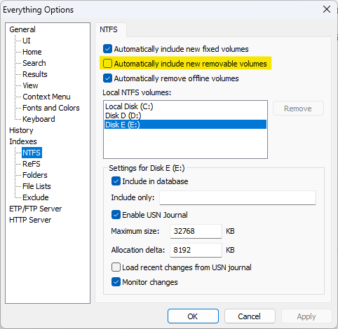 Unable to search files other than hard disk, such as SD card, network ...