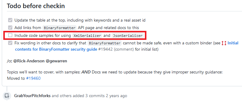 BinaryFormatter exception message text should be clearer when the ...