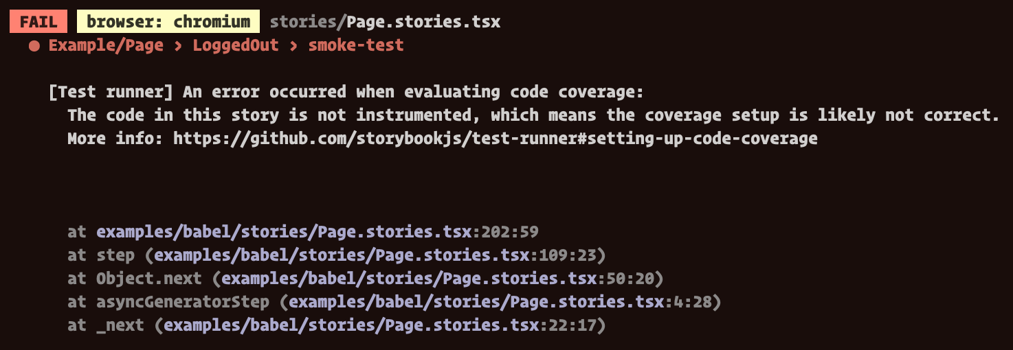 Storybook 7 Examples Are Failing With Story Code Is Not Instrumented Error · Issue 25