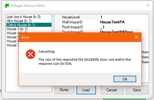 Villager House Editor Load house error · Issue #133 · kwsch/NHSE · GitHub