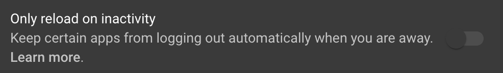feature: add option to auto-refresh only when the app is inactive · Issue #1092 · webcatalog ...