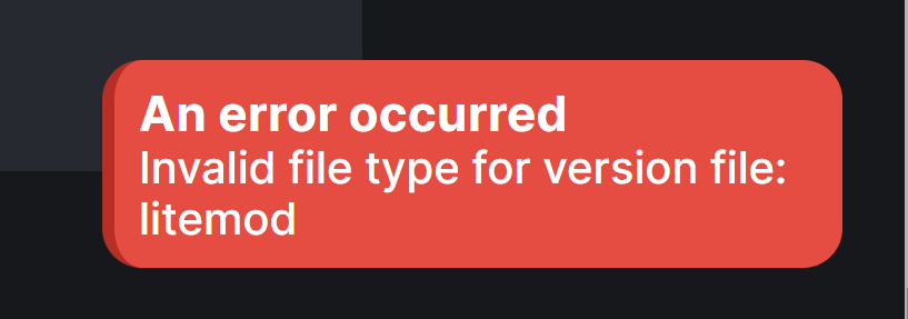 Cannot create versions with a liteloader "litemod" · Issue #464 · modrinth/labrinth · GitHub