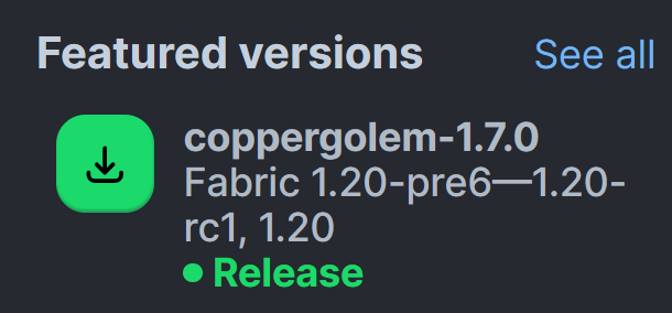 Adding the 1.20.1-rc1 tag removes the 1.20 version from the list of visible versions · Issue ...