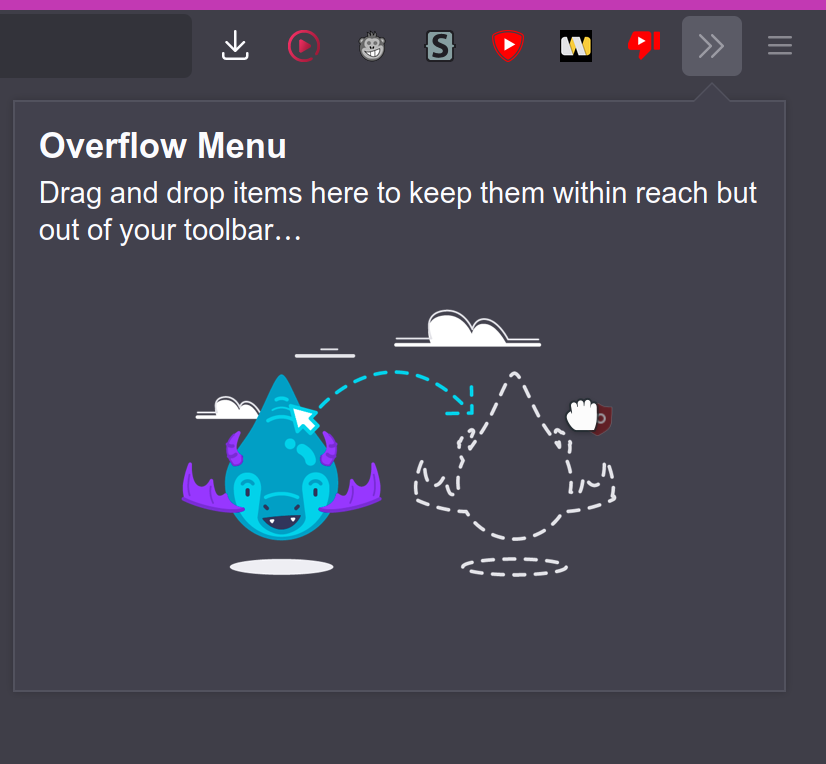 [Bug] Cannot remove extension buttons from the toolbar or move to the overflow menu when ...