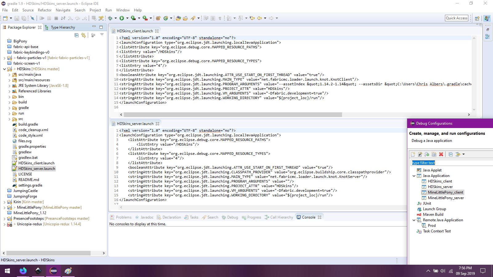 Eclipse run configurations do not appear in GUI when imported · Issue #111 · FabricMC/fabric ...