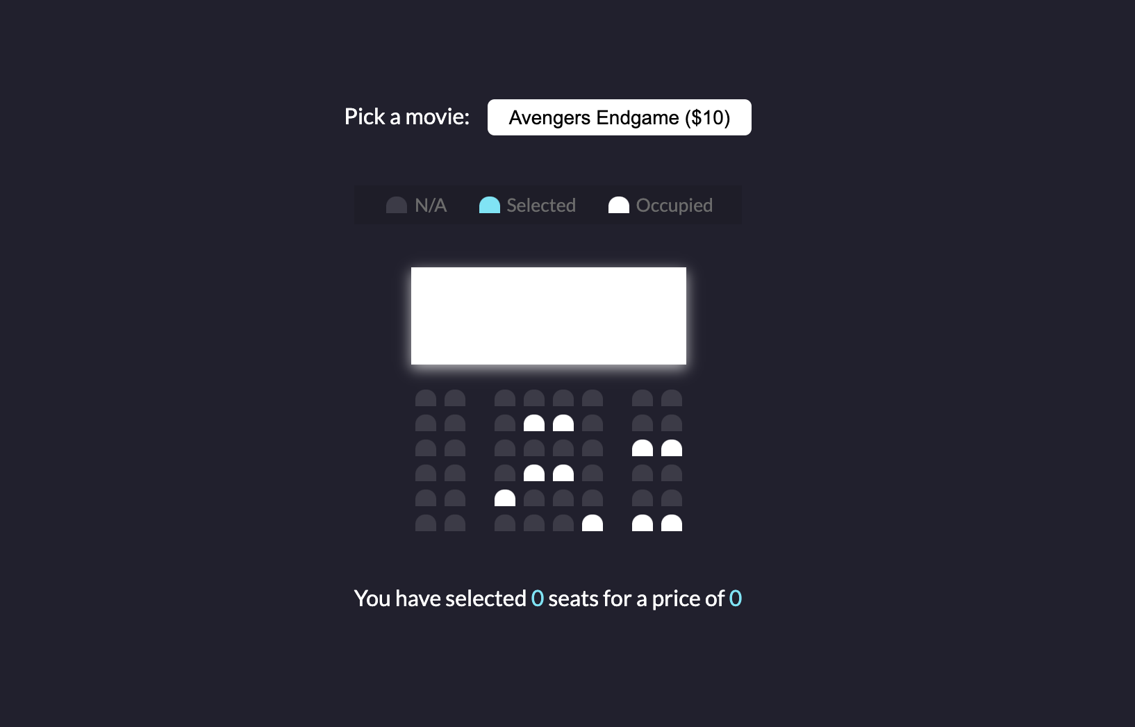 GitHub - NickMardon/Movie-Seat-Booking: https://nickmardon.github.io ...