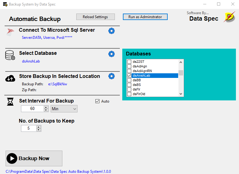 GitHub - gajendhir/dsBackup: Backup Utility for Sql Server