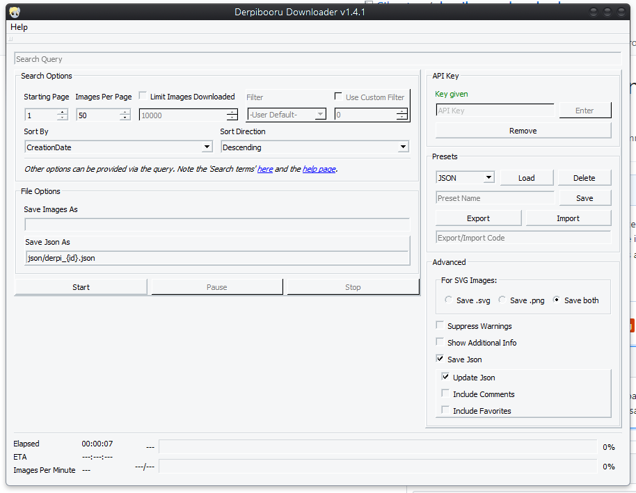 Downloading/updating jsons without saving images is extremely slow ...