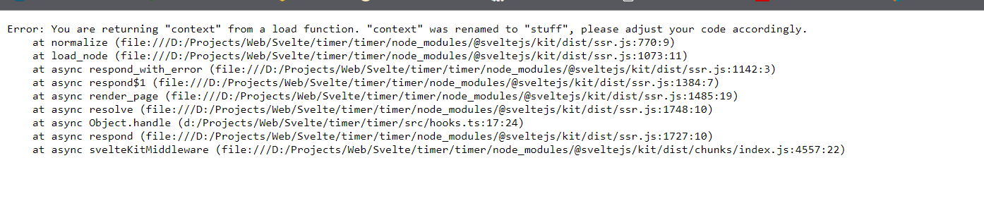 Sveltekit template `context was changed to stuff` error · Issue #68 ...
