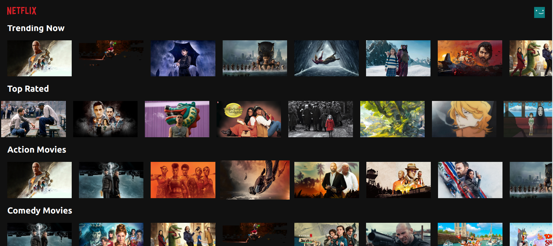 GitHub - amitpanwar789/Netflix-Clone: Frontend Clone of Netflix Home ...