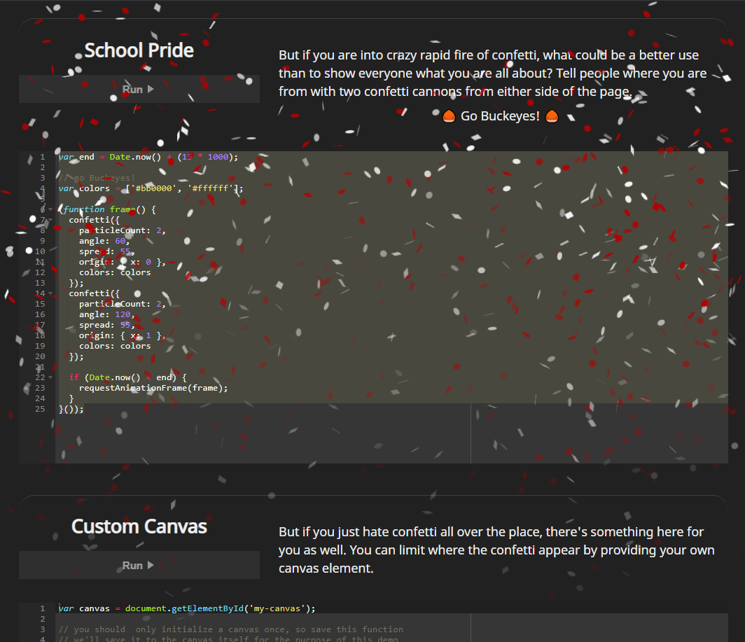 Random color selection · Issue #128 · catdad/canvas-confetti · GitHub