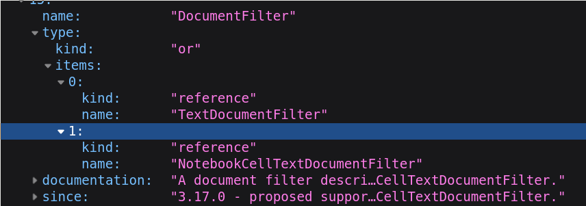 DocumentFilter definition mismatch in LSP 3.17 · Issue #1742 · microsoft/language-server ...