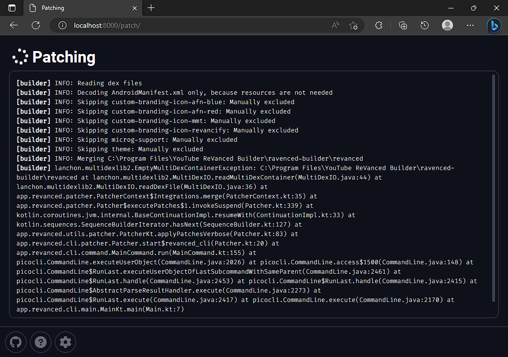 Unknown Error · Issue #670 · reisxd/revanced-builder · GitHub
