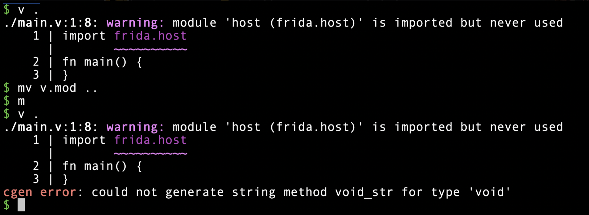 Unexpected v.mod issues · Issue #12627 · vlang/v · GitHub