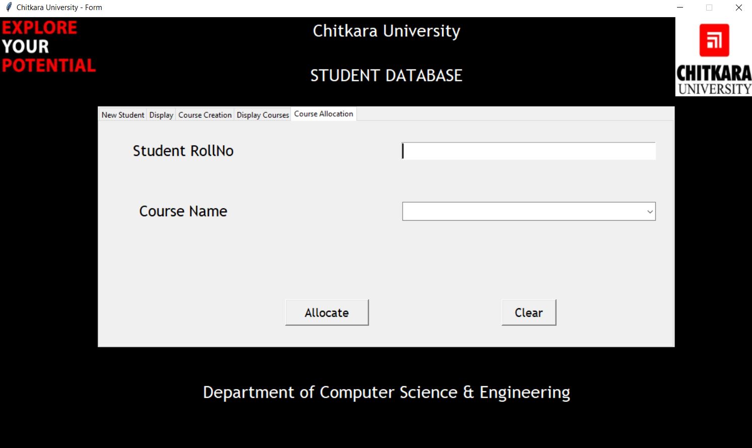 GitHub - hjgenuine/University-Record-Keeping-GUI-App: The application ...