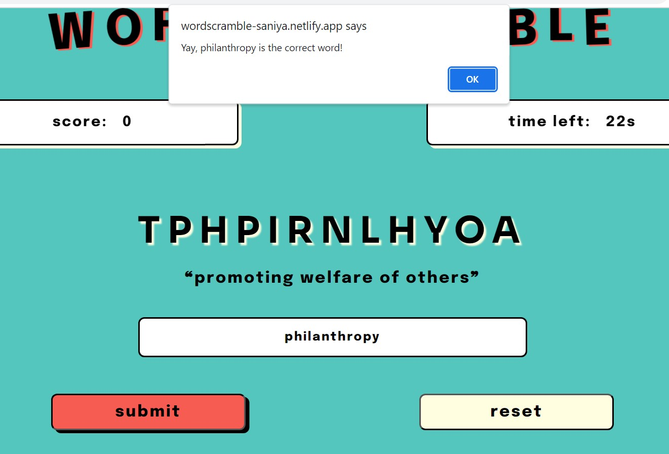 GitHub - saniyavijayvargiya/word-scramble-game: A word scramble game ...