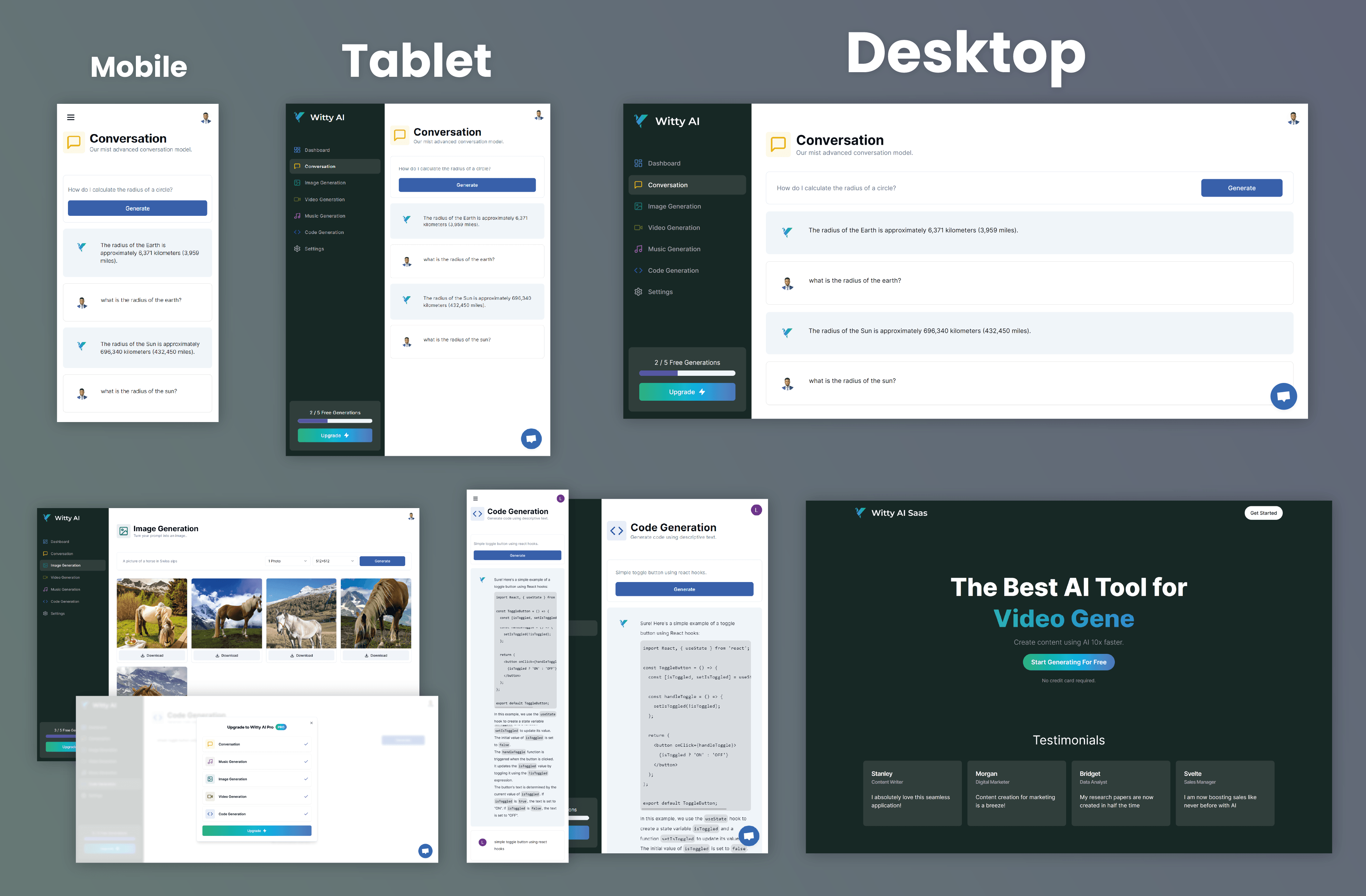 GitHub - SammyLeths/witty-ai-saas: Witty AI Software As A Service (SAAS) is a modern responsive ...