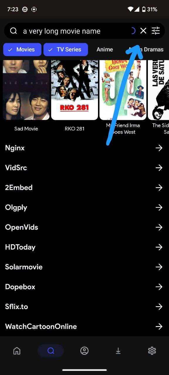 Feature to clear the search query · Issue #381 · recloudstream/cloudstream · GitHub