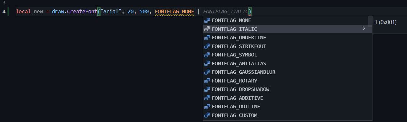 Putting Bitwise operators in function param does not provide completion · Issue #1748 · LuaLS ...