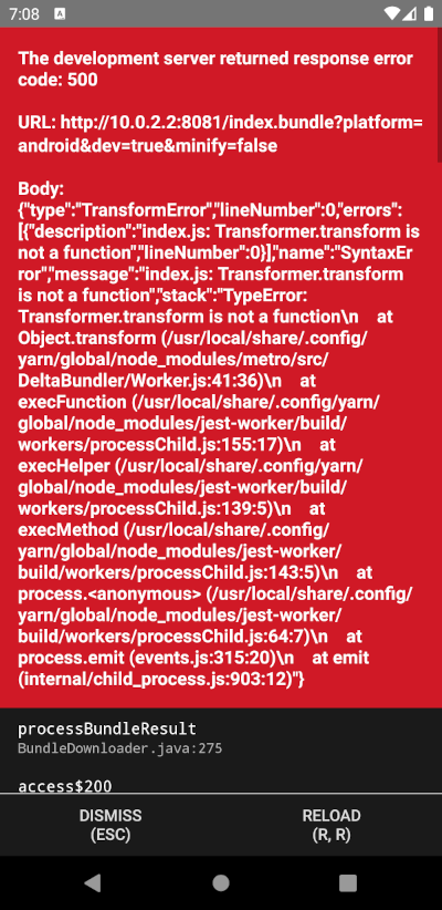 error: index.js: Transformer.transform is not a function · Issue #12014 · expo/expo · GitHub