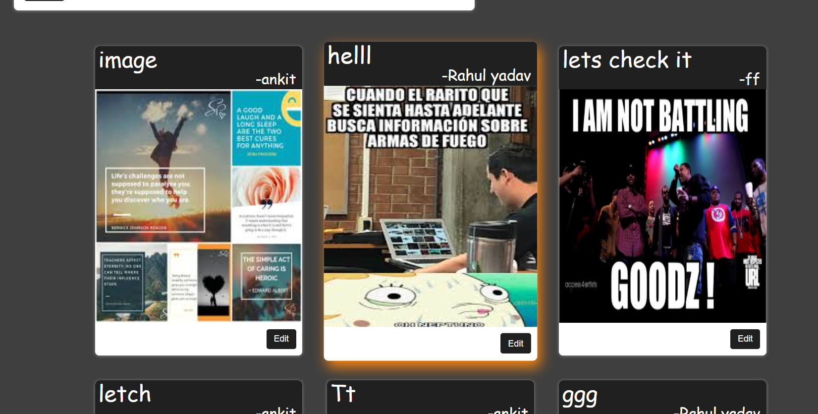 GitHub - rahulyadav150/Xmeme: XMeme app is build using MERN stack, where you can post memes by ...