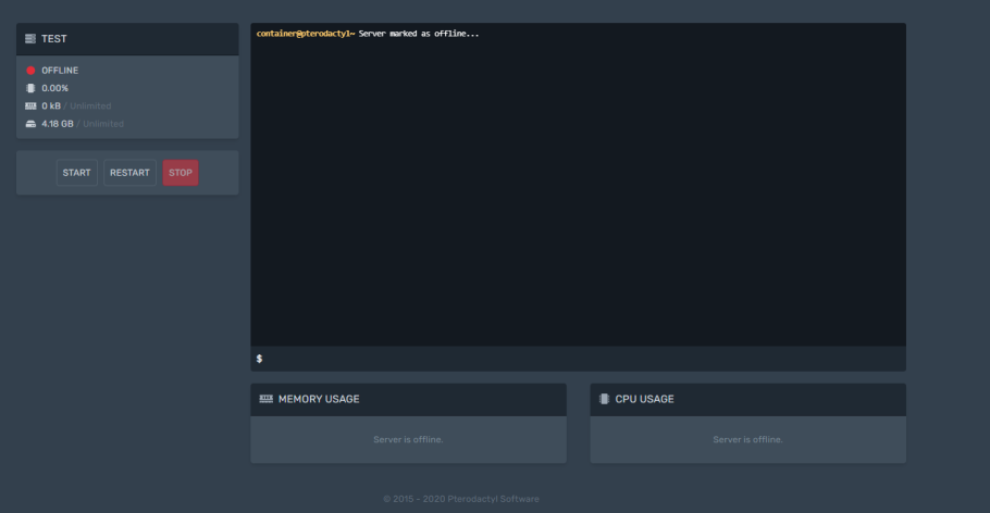 Console Page Is Blank · Issue #2499 · pterodactyl/panel · GitHub