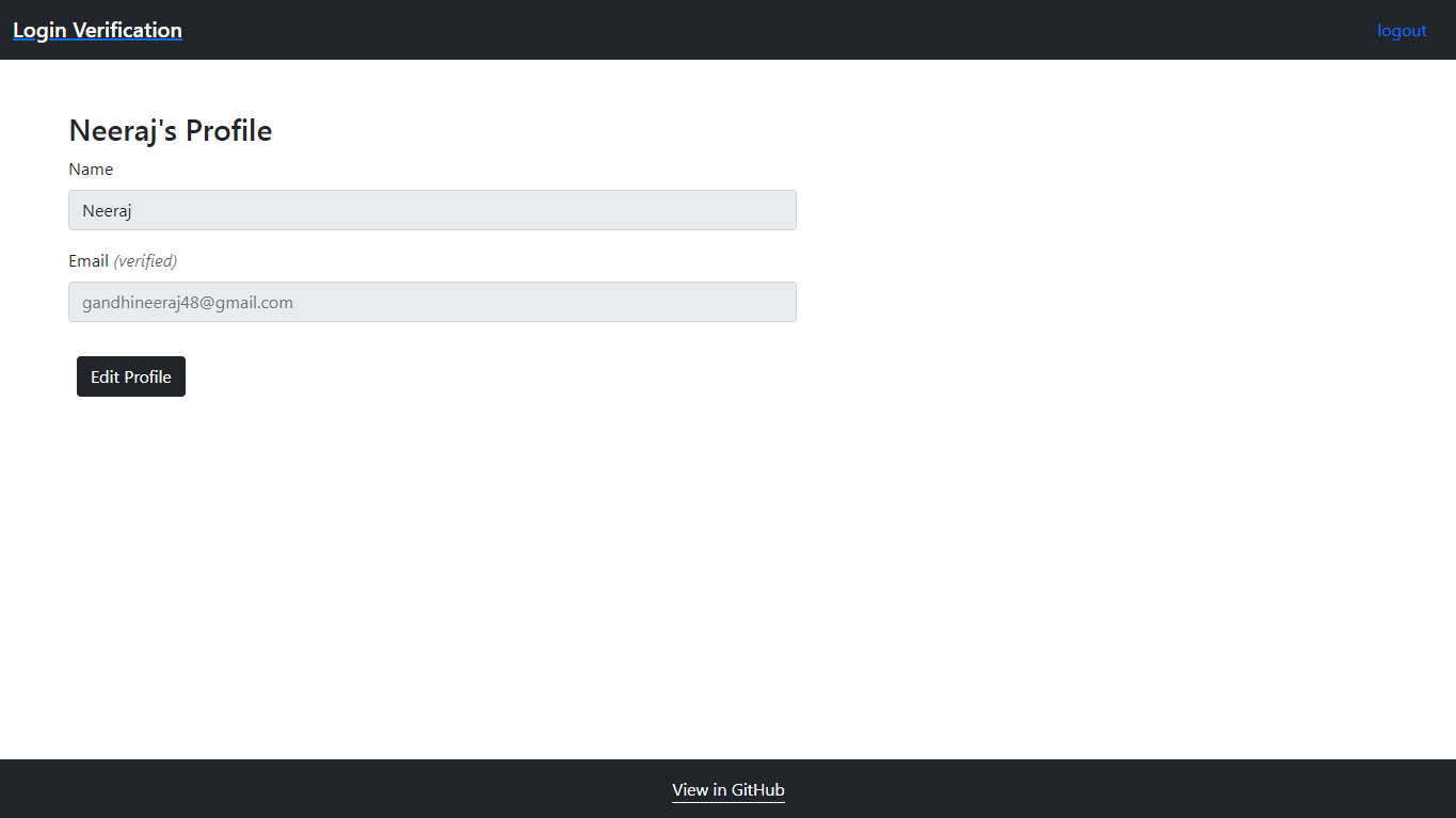 GitHub - neeraj-22/login-verification: A full stack MERN app with all ...