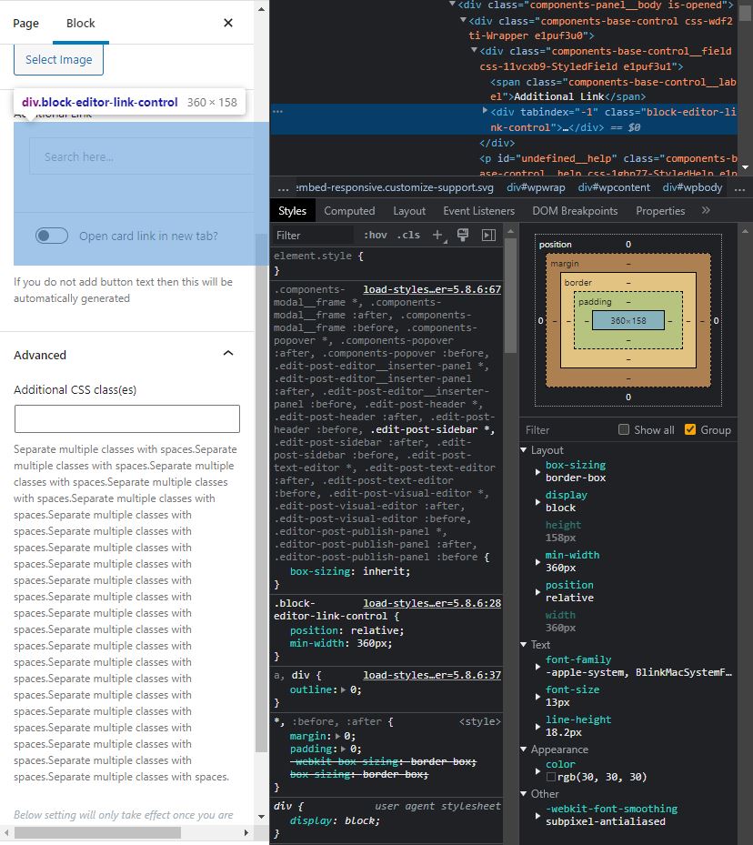 LinkControl in Components panel · Issue #45812 · WordPress/gutenberg · GitHub