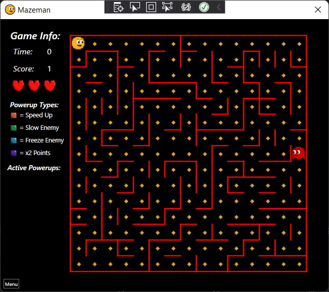 GitHub - Billy-Pentney/Mazeman: A 2D Maze-Game for 1-2 players, with a ...