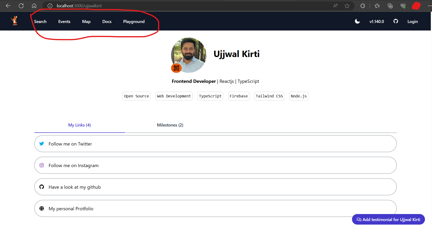 [BUG] Profile page tabs text is too small · Issue #7049 · EddieHubCommunity/BioDrop · GitHub