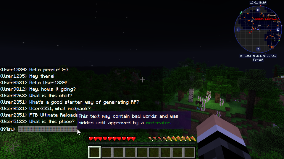 Improved bad word handling · Issue #246 · CreeperHost/MineTogether · GitHub