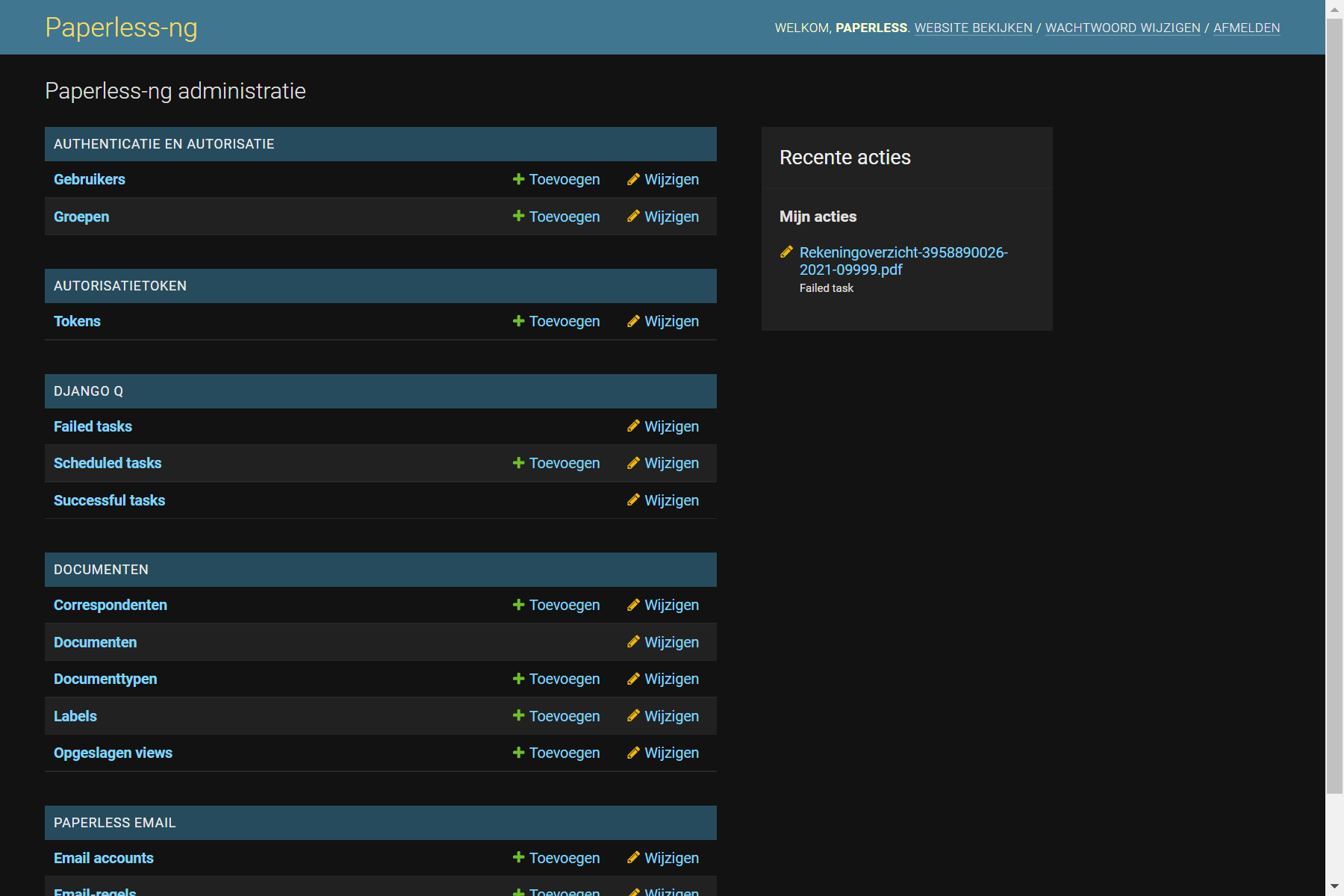Mobile view on 10" laptop screen · Issue #1237 · jonaswinkler/paperless ...