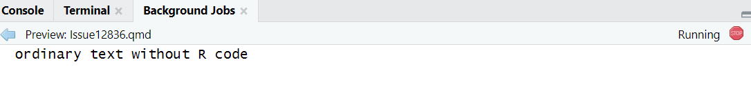 Quarto hangs RStudio · Issue #12836 · rstudio/rstudio · GitHub