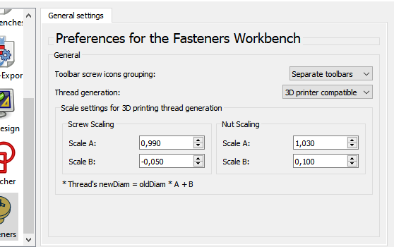 3D printer compatibility calculations · Issue #126 · shaise/FreeCAD_FastenersWB · GitHub