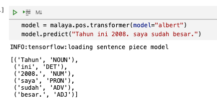 POS (Part-of-Speech Recognition) Model fails on certain sentences. · Issue #53 · mesolitica ...