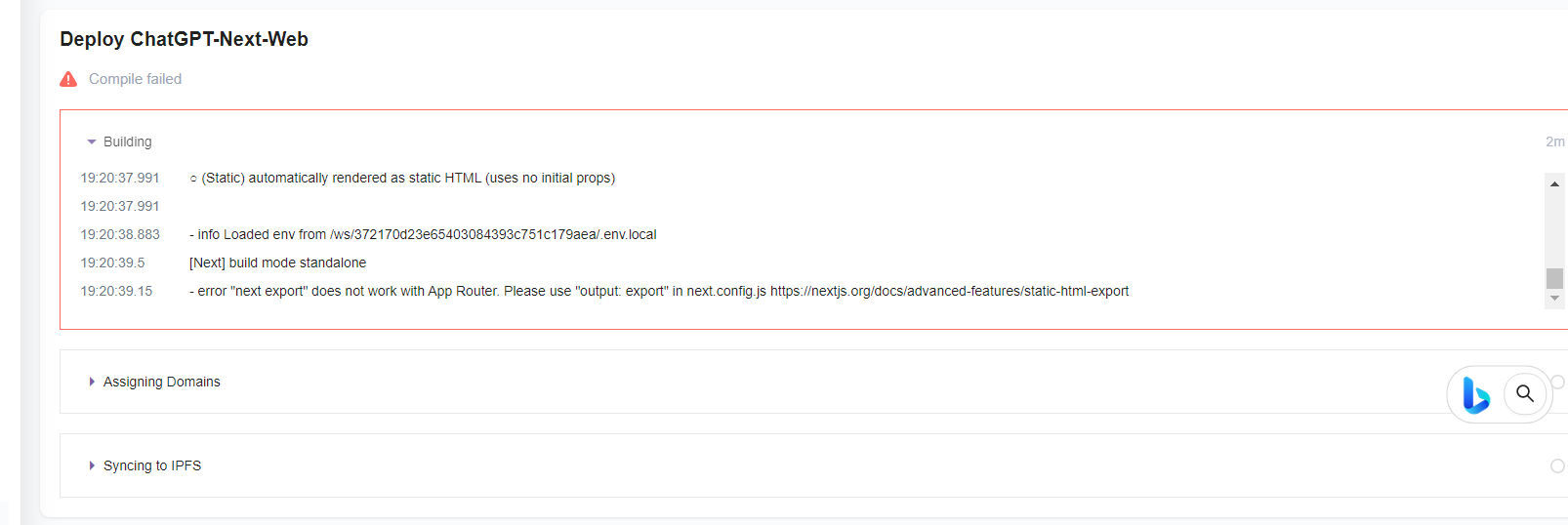 [Feature] vercel替代方案 · Issue #1892 · ChatGPTNextWeb/NextChat · GitHub