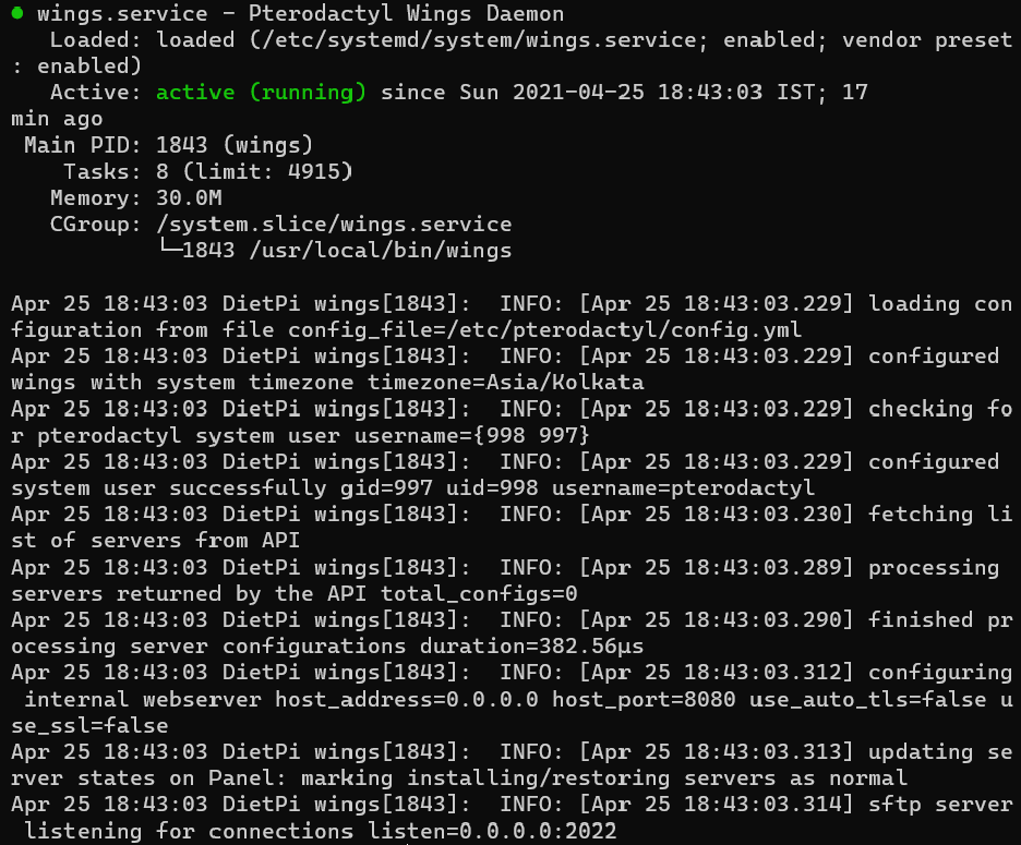 Panel unable to connect to Wings after a clean install. · Issue #3293 ...