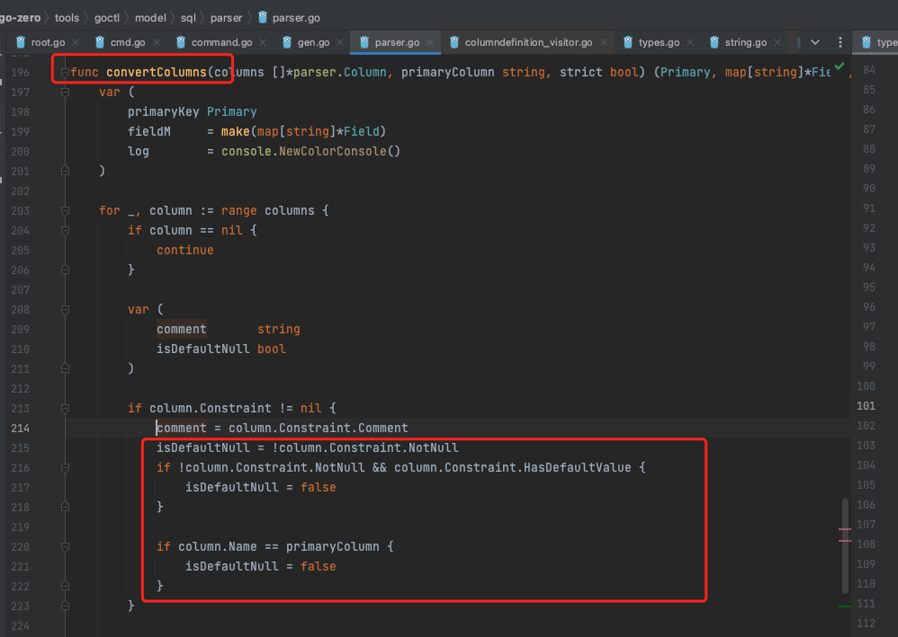 Scaning rows will fail when using goctl tools from remote database that has filed type bug when ...