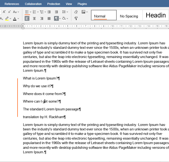 An attempt to remove list formatting from one line removes the list formatting from entire list ...