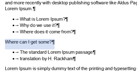 An attempt to remove list formatting from one line removes the list formatting from entire list ...