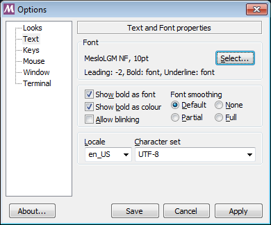Weird behavior with Meslo fonts (inducing condensed ligatures) · Issue ...